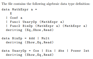 Solved I am in need of your help! Need it done in Haskell | Chegg.com
