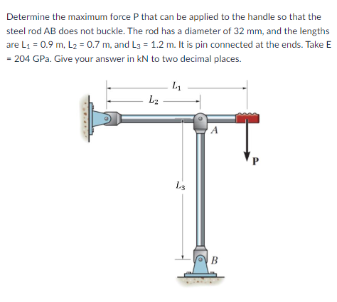 Solved Determine the maximum force P that can be applied to | Chegg.com