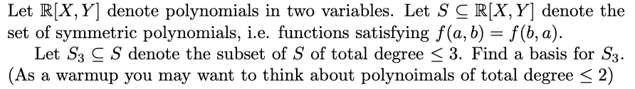 Solved Let R[x,Y] ﻿denote polynomials in two variables. Let | Chegg.com