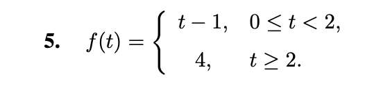 Solved In Exercises 1–6 find the Laplace transform by the | Chegg.com