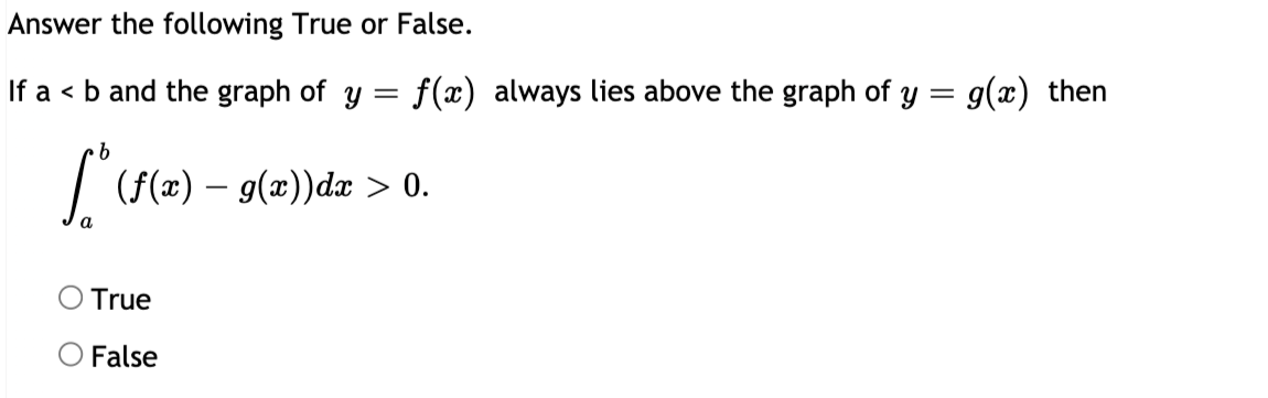 Solved Answer the following True or False: If f(x) is a | Chegg.com