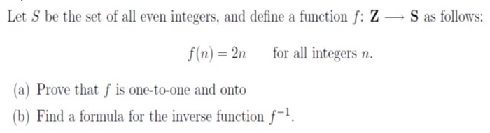 Solved Let S be the set of all even integers, and define a | Chegg.com