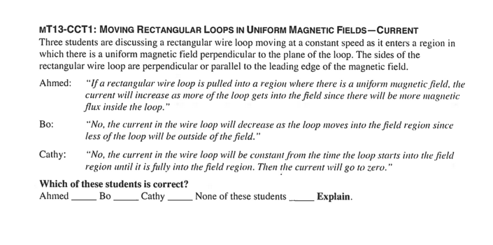 Solved MT13-CCT1: MOVING RECTANGULAR LOOPS IN UNIFORM | Chegg.com