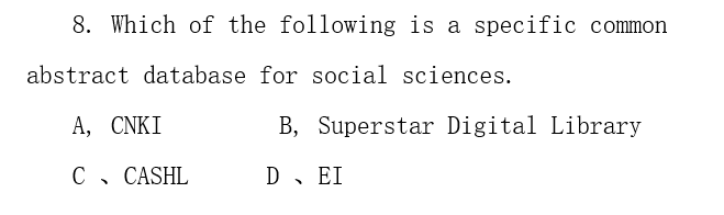 8. Which of the following is a specific common | Chegg.com