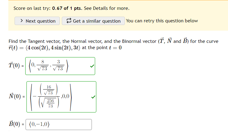 Solved Score on last try: 0.67 ﻿of 1 ﻿pts. ﻿See Details for | Chegg.com
