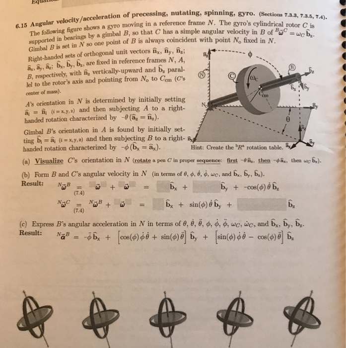 Solved n of precessing, nutating, spinning, gyro. (Sections | Chegg.com
