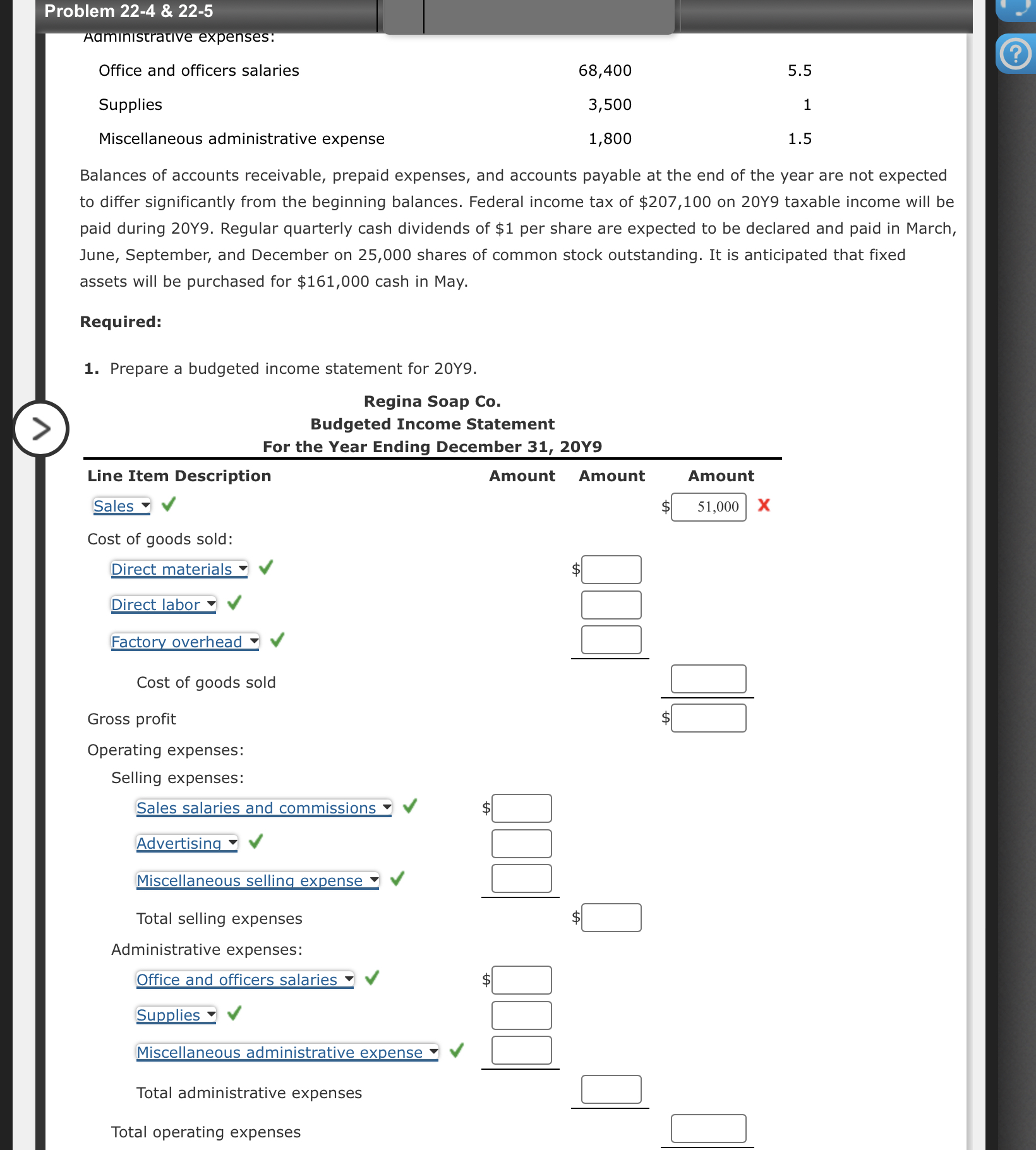 Solved Budgeted income statement and balance sheet As a | Chegg.com