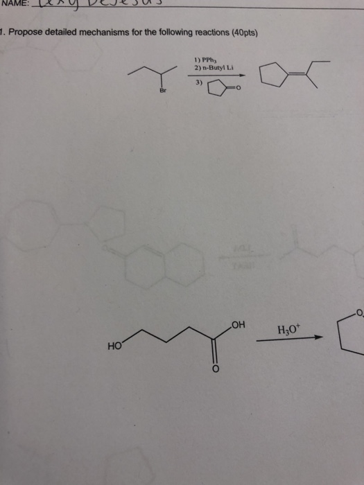 Solved 1. Propose detailed mechanisms for the following | Chegg.com