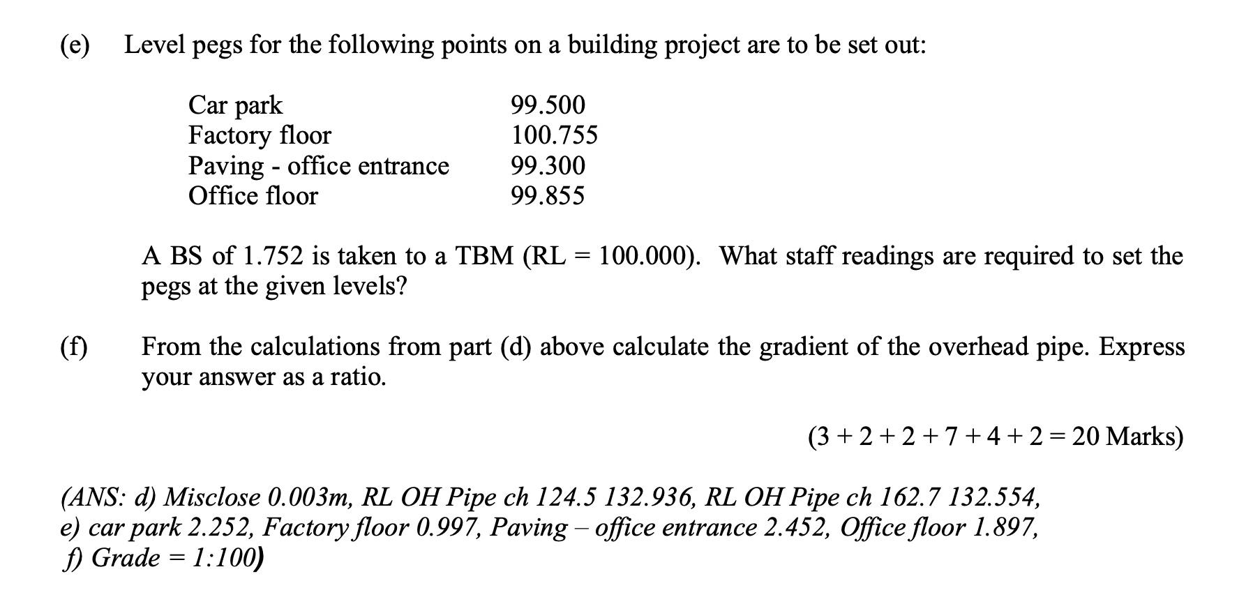 Solved (d) i) Reduce the following level run using the rise | Chegg.com