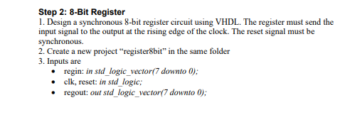 Solved Part 2 Design a structural model of an 8-bit | Chegg.com