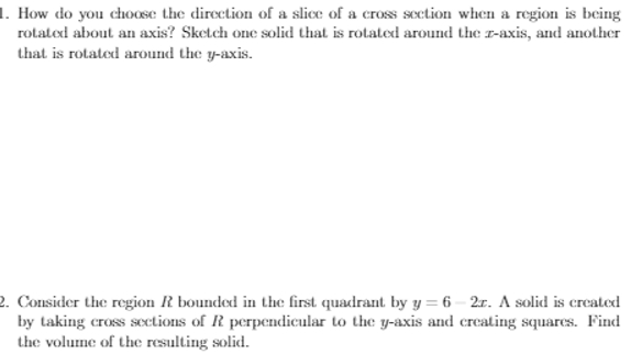 Solved Consider the region R ﻿bounded in the first quadrant | Chegg.com