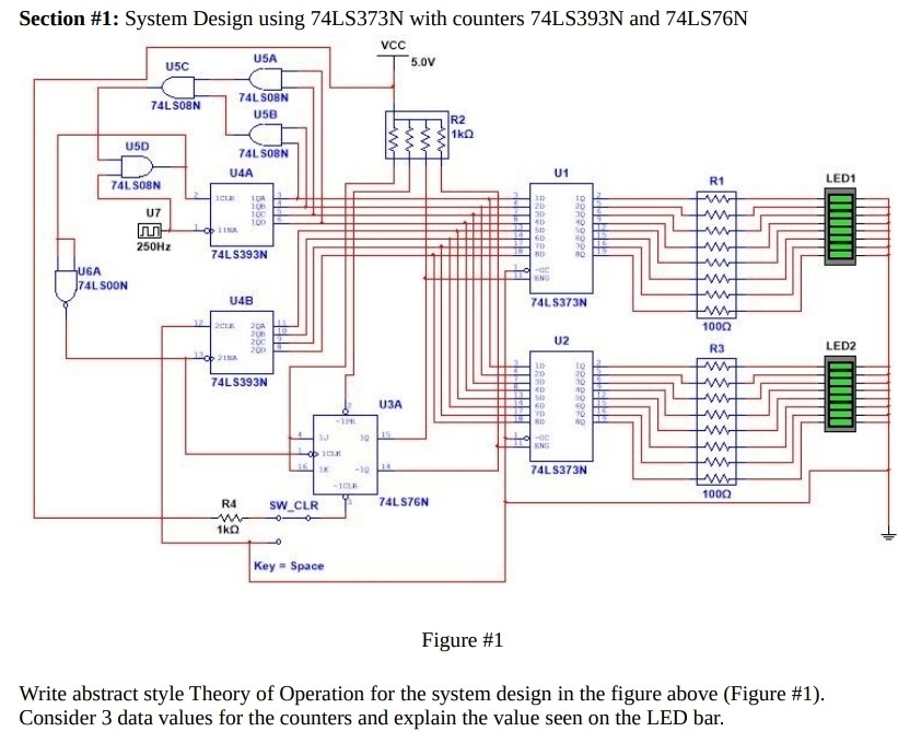 Section #1: System Design using 74LS373N with | Chegg.com