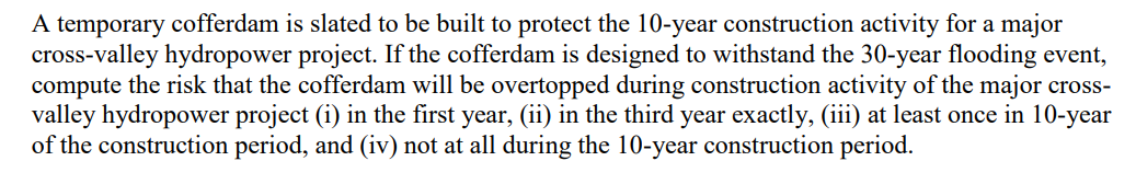 Solved A temporary cofferdam is slated to be built to | Chegg.com