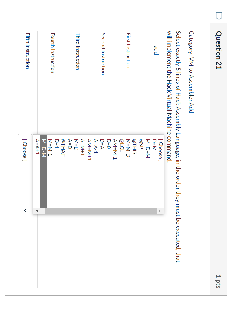 Solved Category: VM to Assembler Add Select exactly 5 lines | Chegg.com