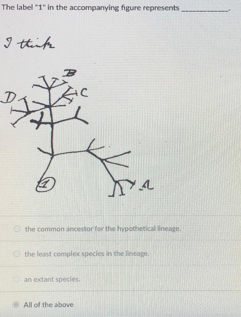Solved The label "1" in the accompanying figure represents I | Chegg.com