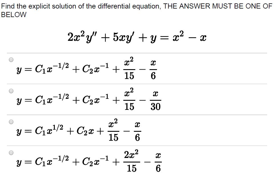 Solved Find the explicit solution of the differential | Chegg.com