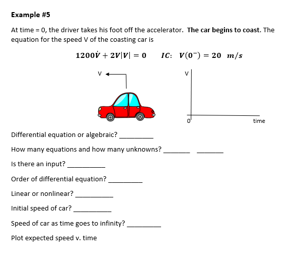 Solved In example 5, V denotes the speed of a car; thus, if | Chegg.com