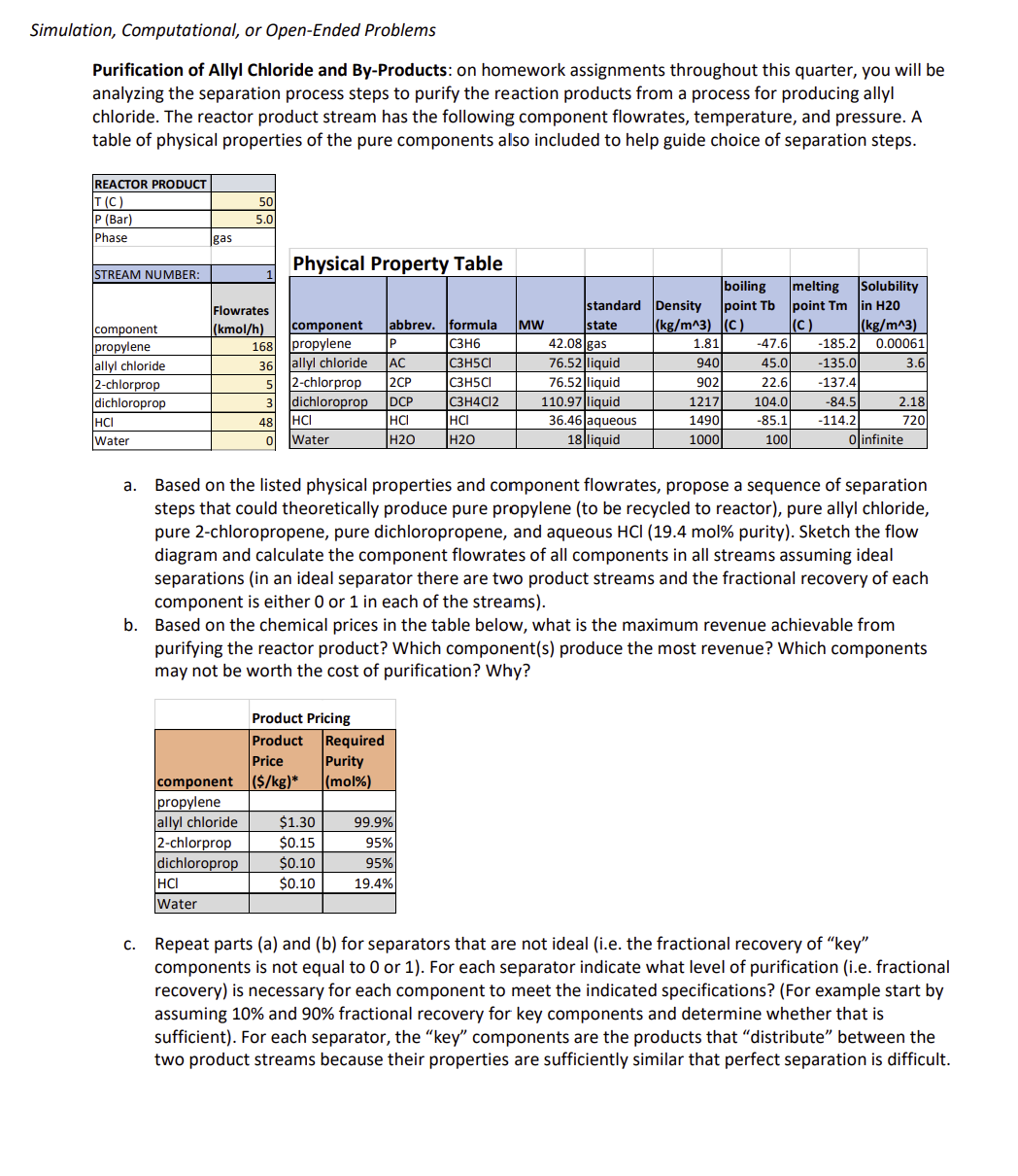 mulation, Computational, or Open-Ended Problems | Chegg.com