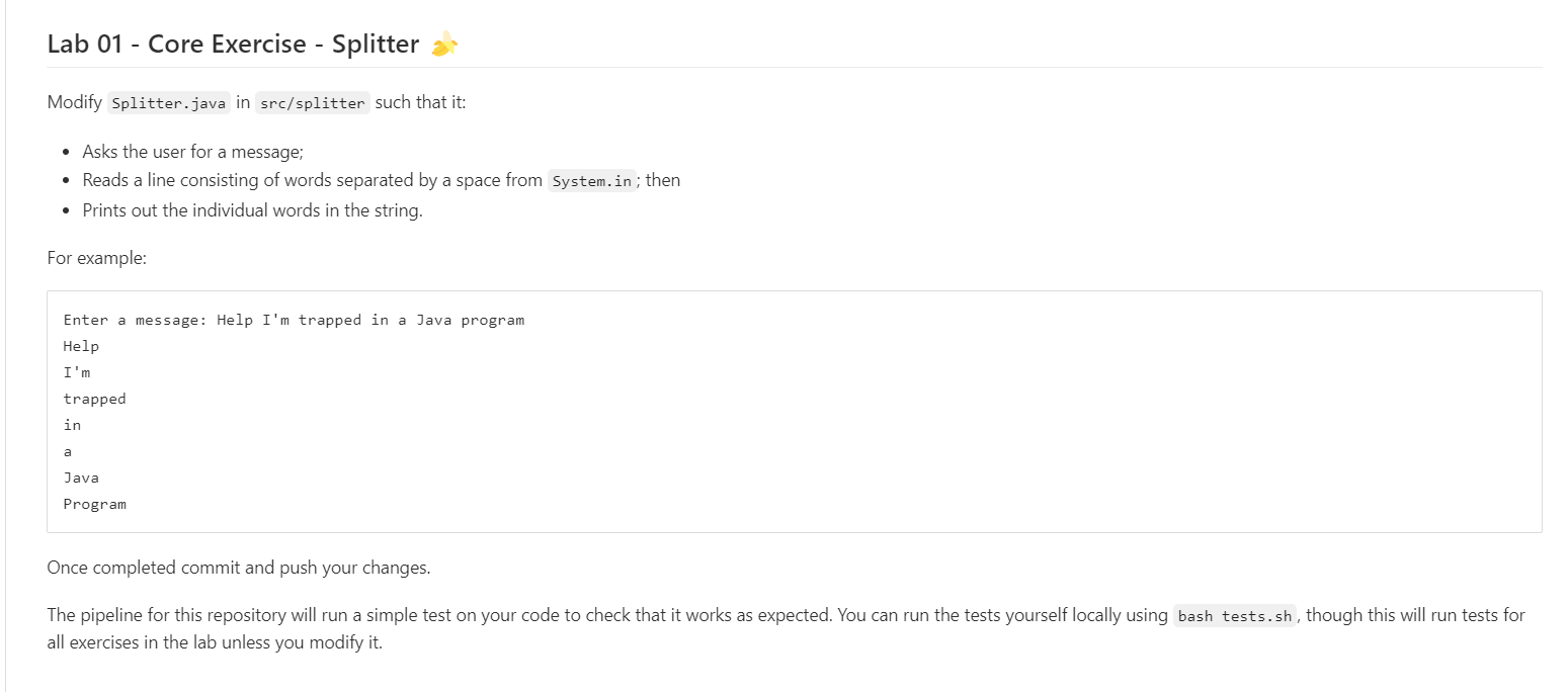 Solved Modify Splitter.java in src/splitter such that | Chegg.com
