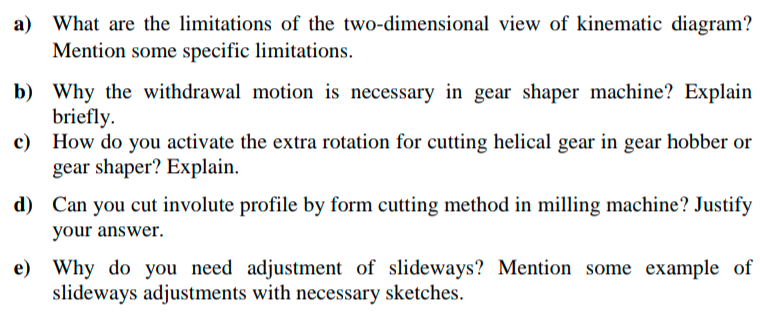 Solved a) What are the limitations of the two-dimensional | Chegg.com