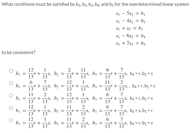 Solved What conditions must be satisfied by b₁,b2, b3, b4, | Chegg.com