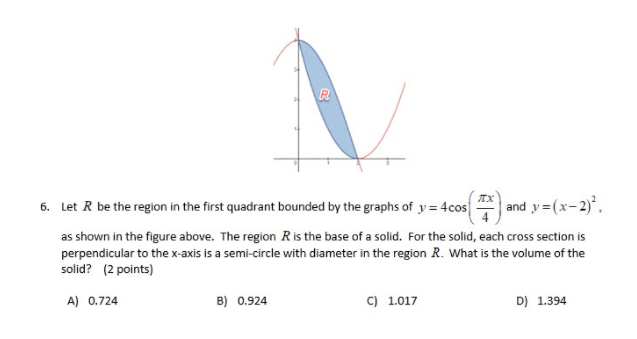 Solved R 6. Let R be the region in the first quadrant | Chegg.com