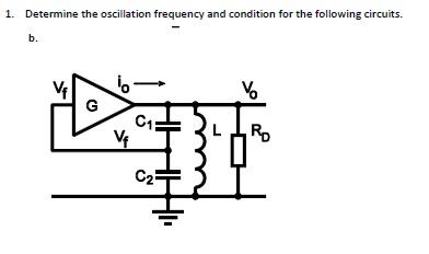 Solved 1. Determine the oscillation frequency and condition | Chegg.com