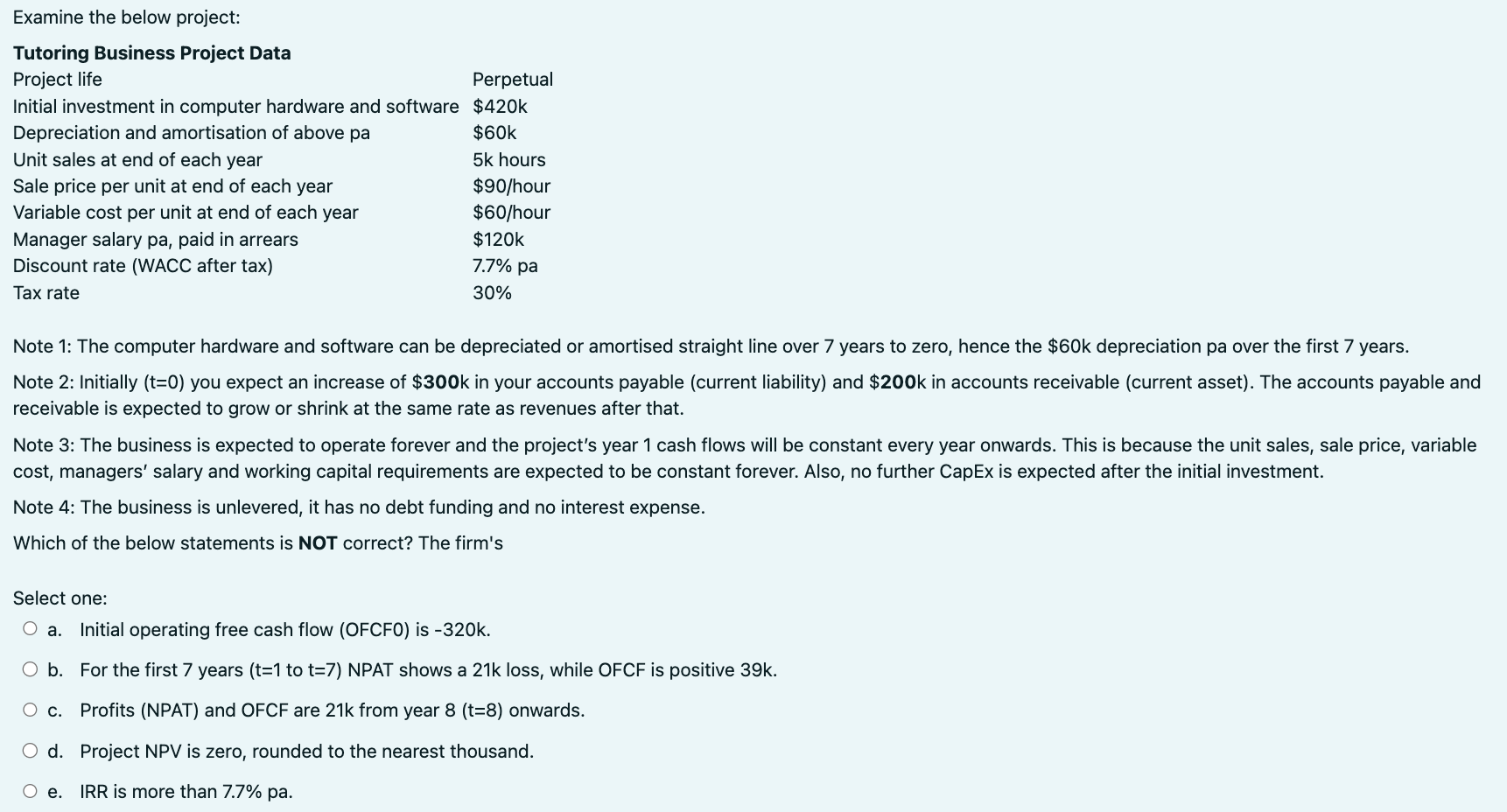 Note 1: The computer hardware and software can be | Chegg.com