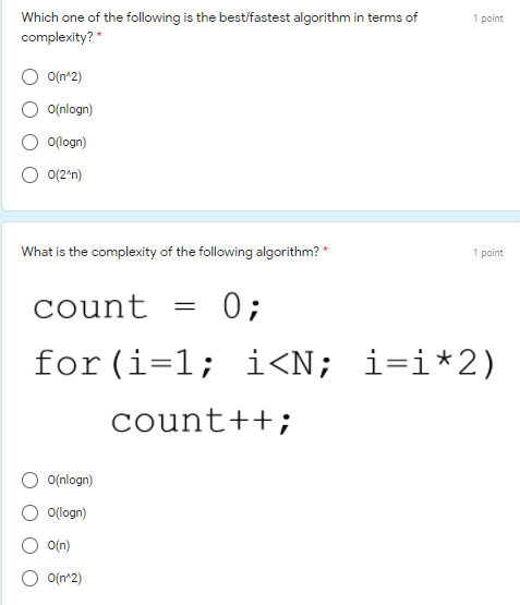 Solved 1 point Which one of the following is the | Chegg.com