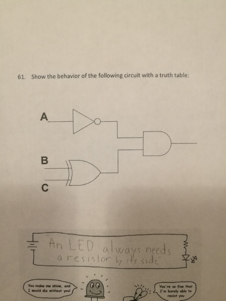 Solved 26. Show the behavior of the following circuit with a | Chegg.com
