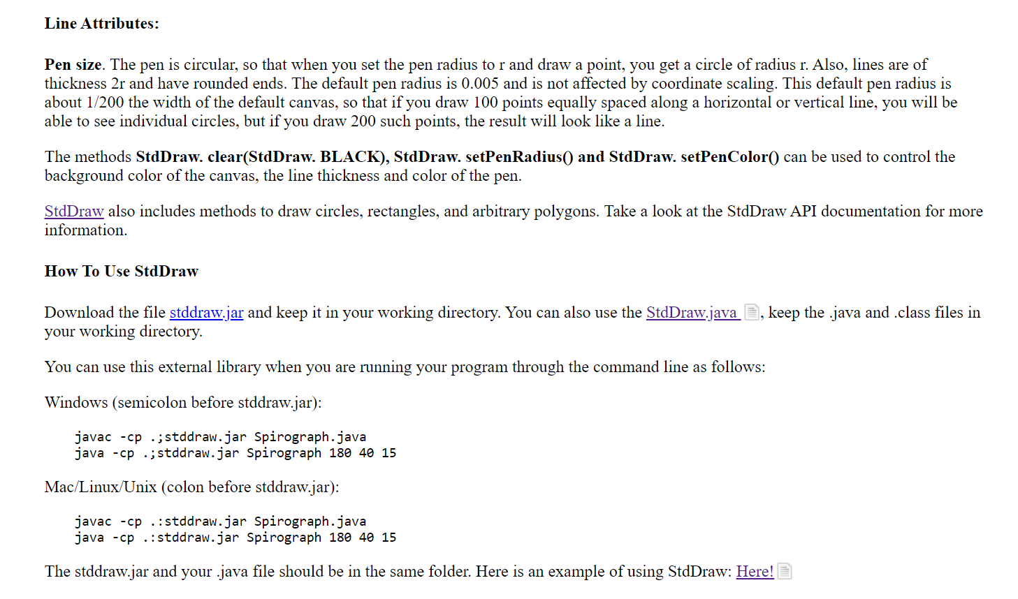 Solved Please write in java USING STDDRAW AND METHODS | Chegg.com