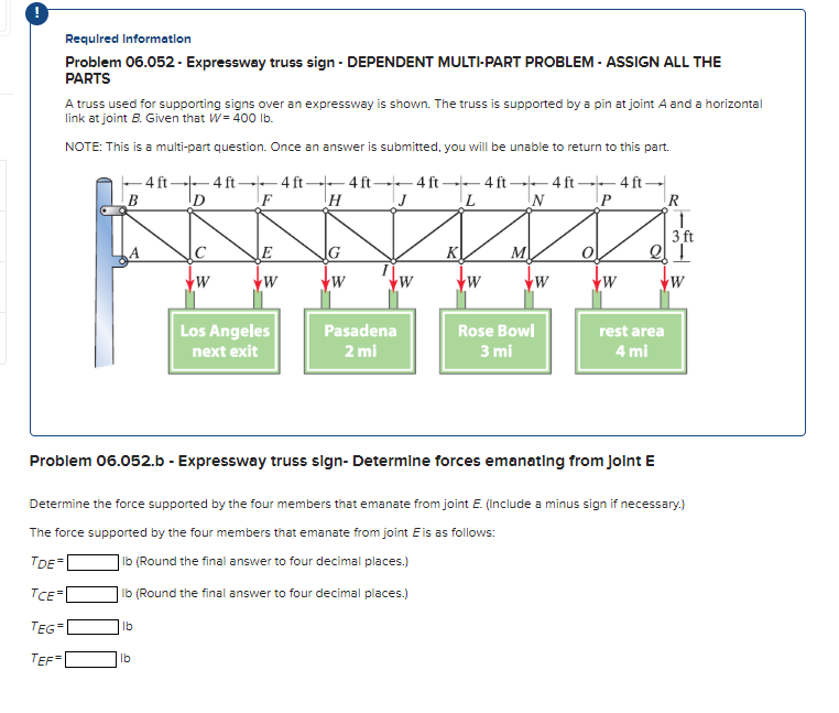 Solved Requlred Information Problem 06.052 - Expressway | Chegg.com