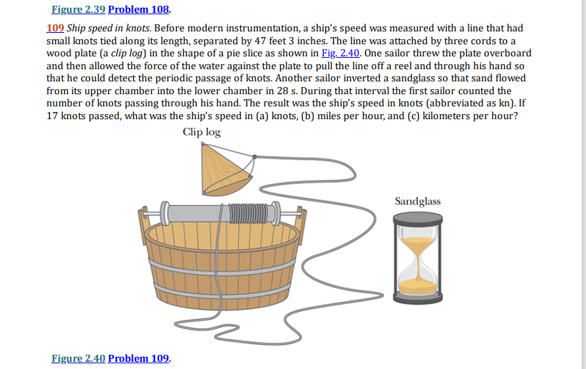 Solved 109 Ship speed in knots. Before modern | Chegg.com