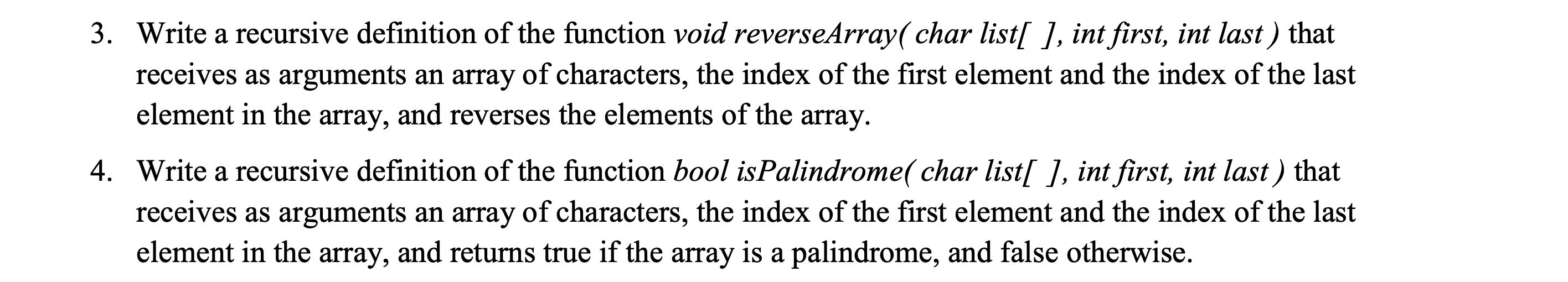 Solved Example R3 Recursive definition of the function to | Chegg.com