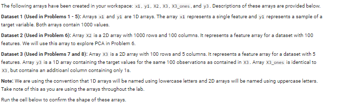 Solved The following arrays have been created in your | Chegg.com