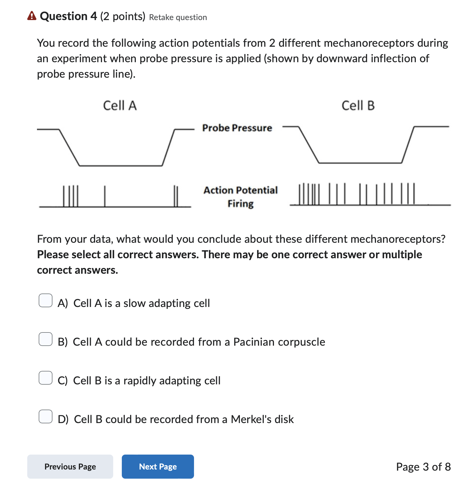 Solved Question 4 (2 points) Retake question You record the | Chegg.com