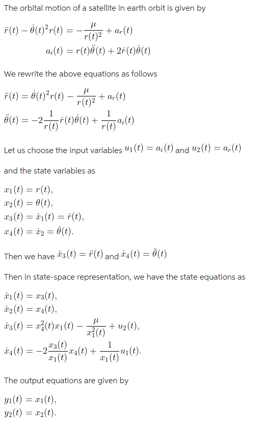 As this is a non linear system and cannot be put in | Chegg.com