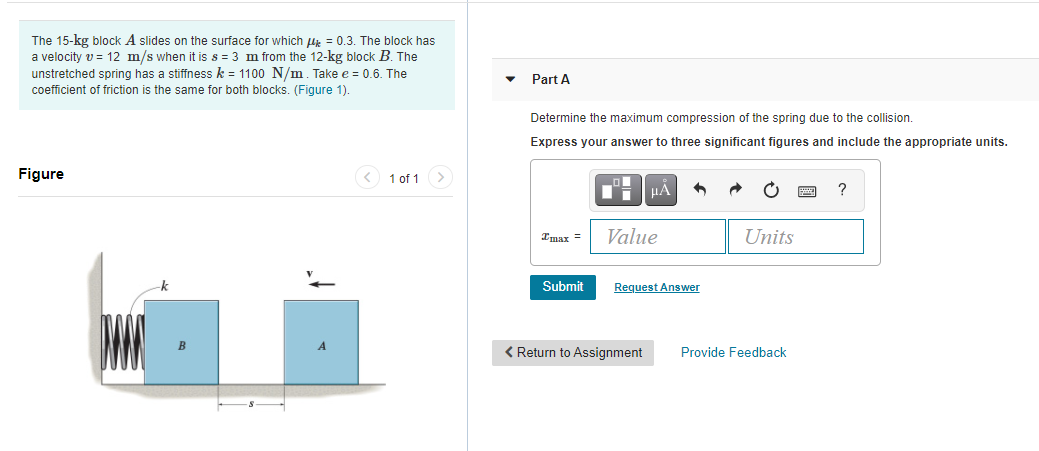 Solved The 15-kg block A slides on the surface for which pet | Chegg.com