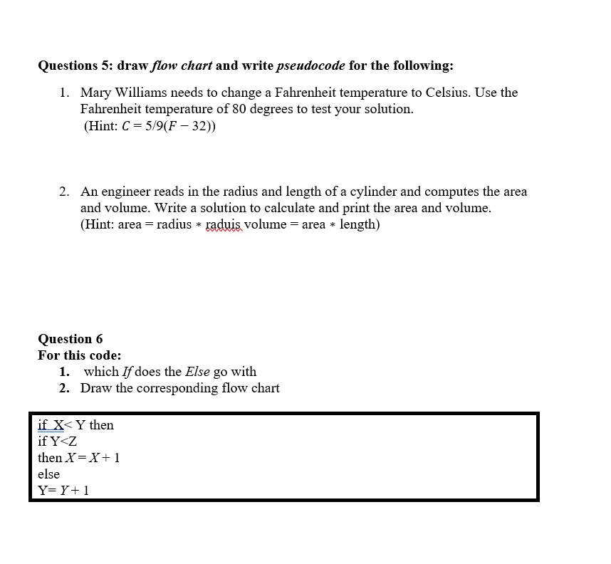 Solved Question 1: We give the following pseudocode : Start | Chegg.com