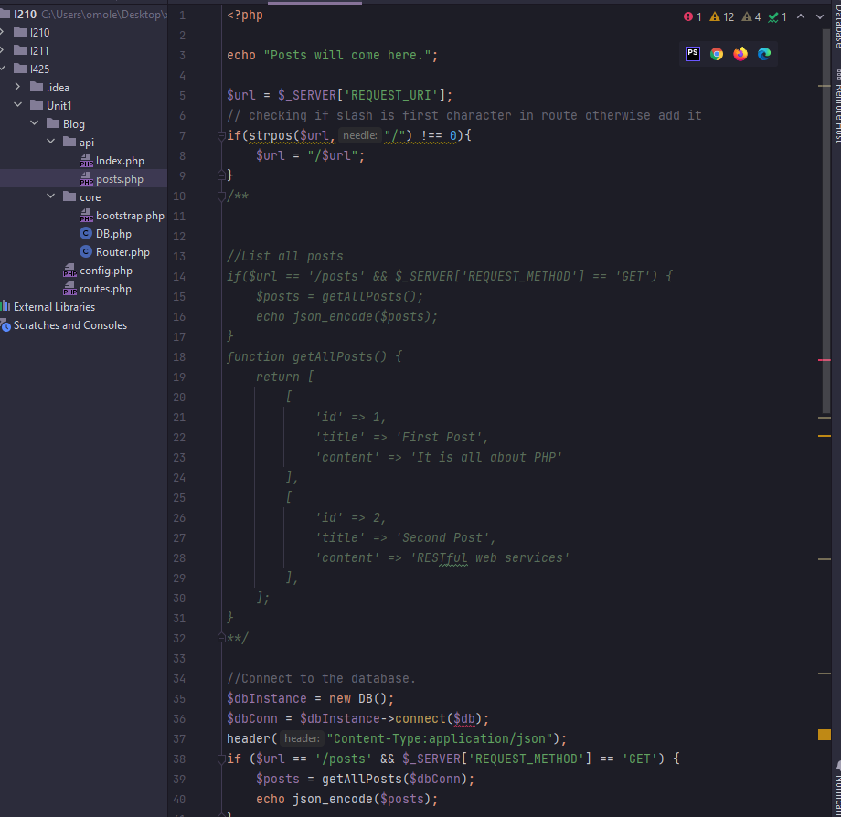 I have an issue with my PHP code not being able to | Chegg.com