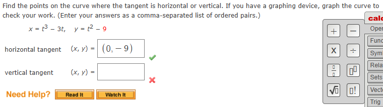 Solved Find the points on the curve where the tangent is | Chegg.com