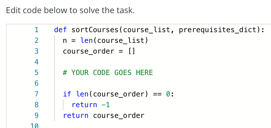 Solved # Python languages in DFS algorithm # answer "your | Chegg.com