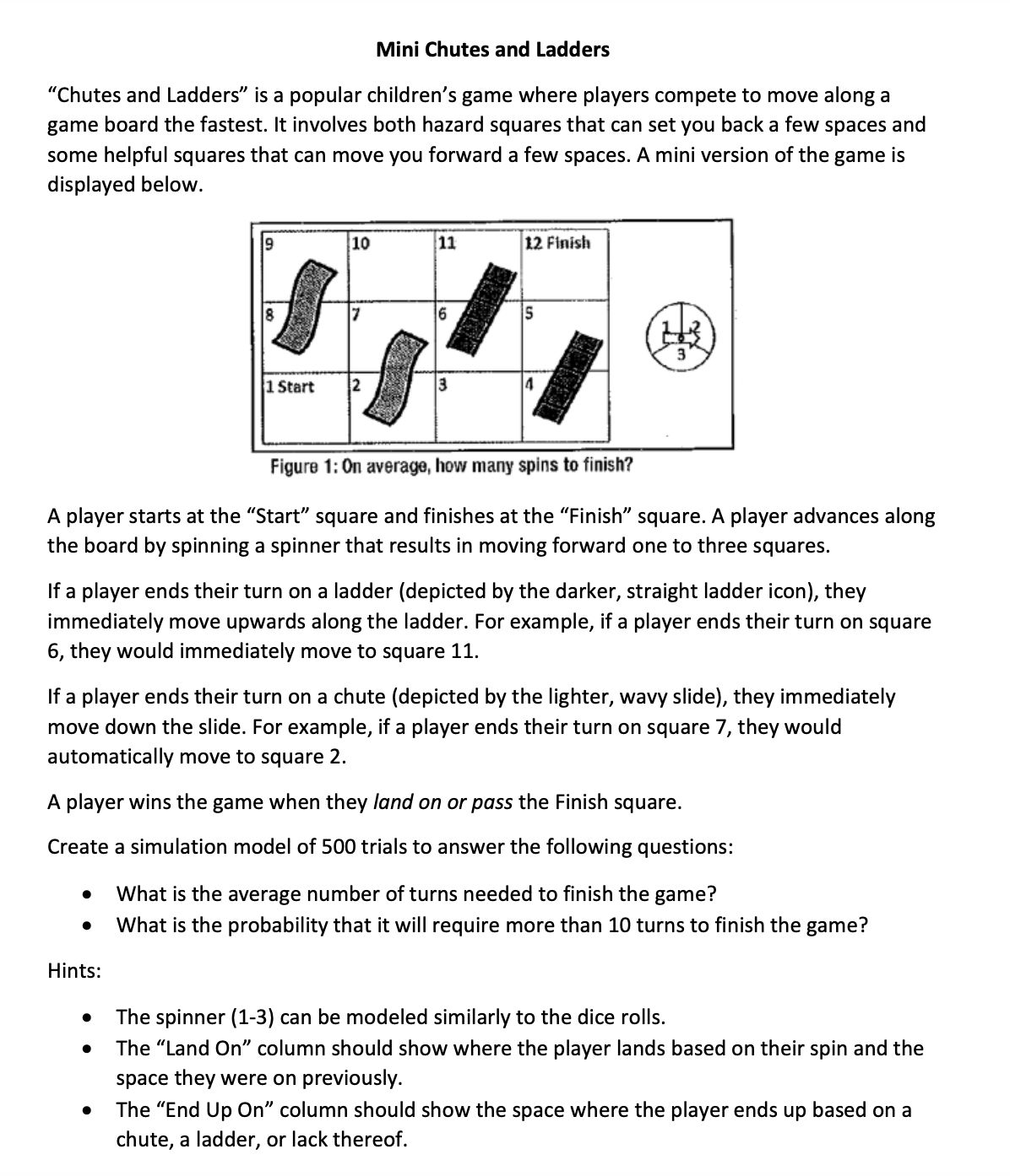 Solved "Chutes and Ladders" is a popular children's game | Chegg.com