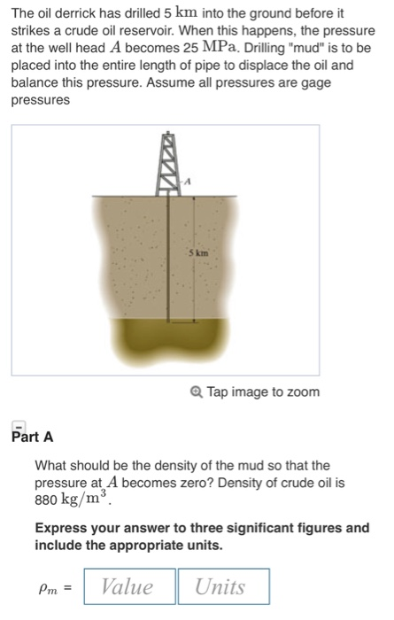 Solved The oil derrick has drilled 5 km into the ground | Chegg.com