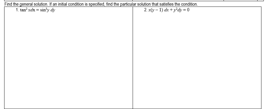 Solved Find The General Solution If An Initial Condition Is 