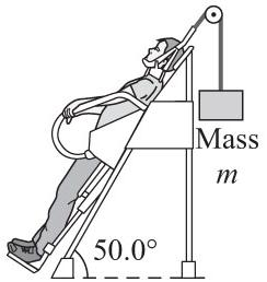 Solved A 68.0-kg patient is suspended in a raised hospital | Chegg.com