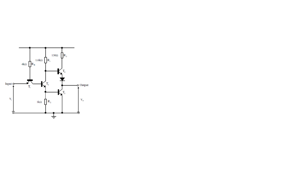 Solved - a) A standard TTL inverter gate is shown in the | Chegg.com