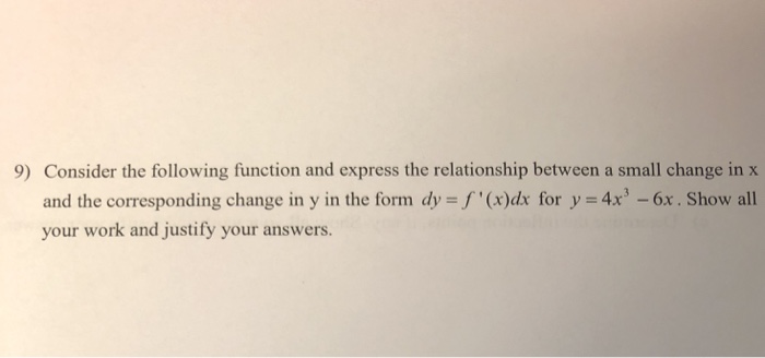 Solved 9) Consider the following function and express the | Chegg.com