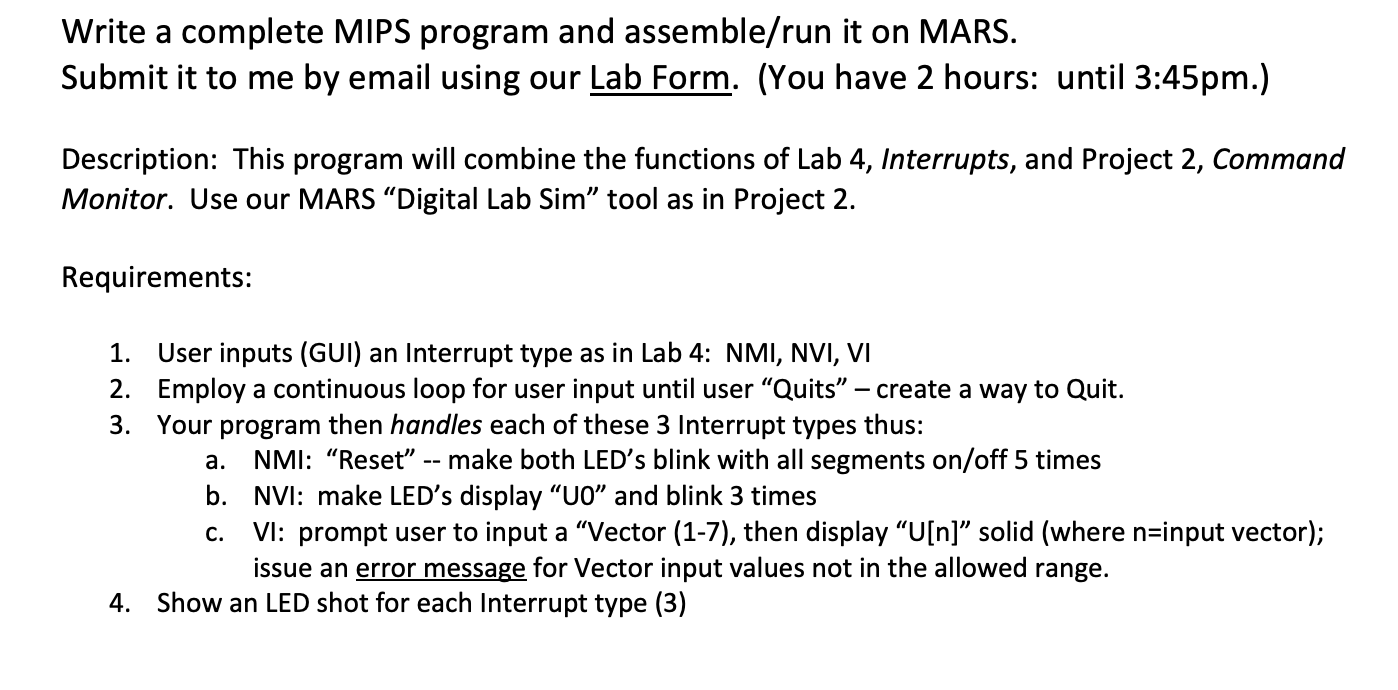 Write a complete MIPS program and assemble/run it on | Chegg.com