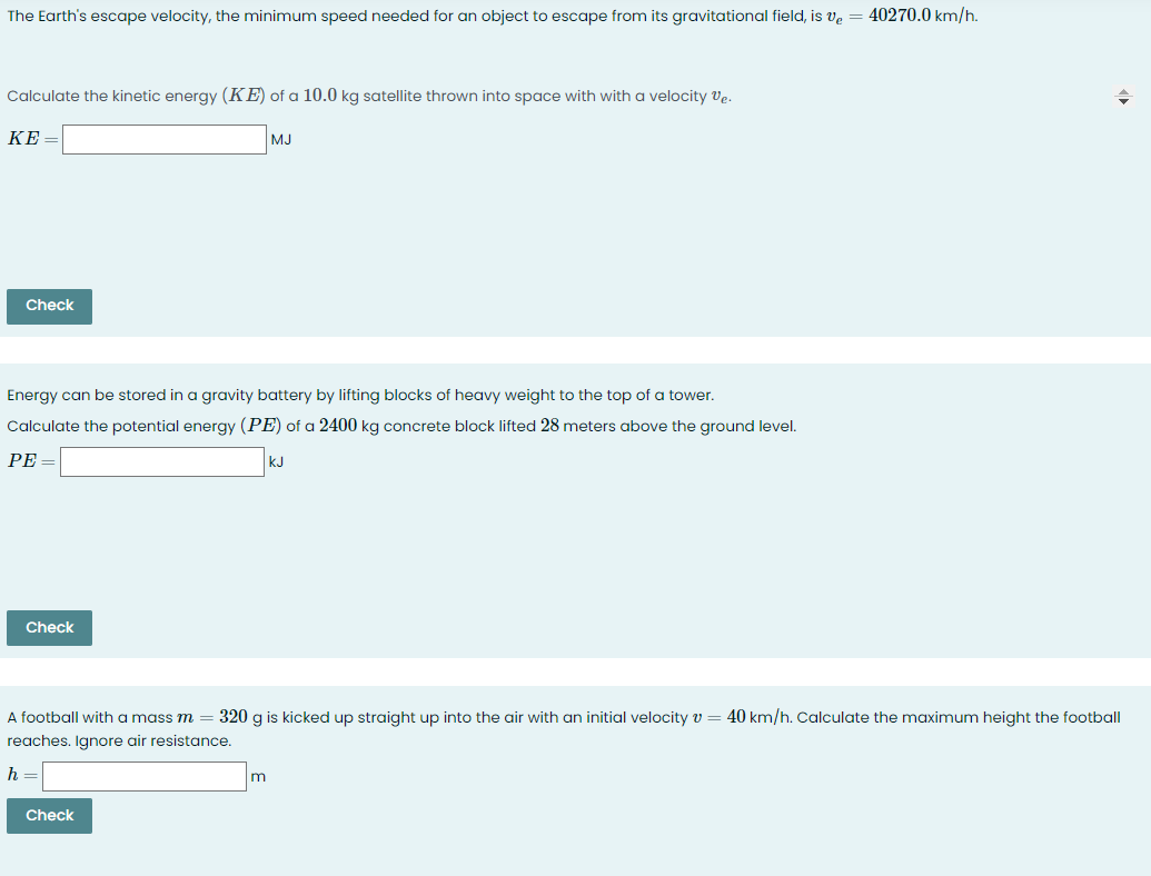Solved The Earth's escape velocity, the minimum speed needed | Chegg.com